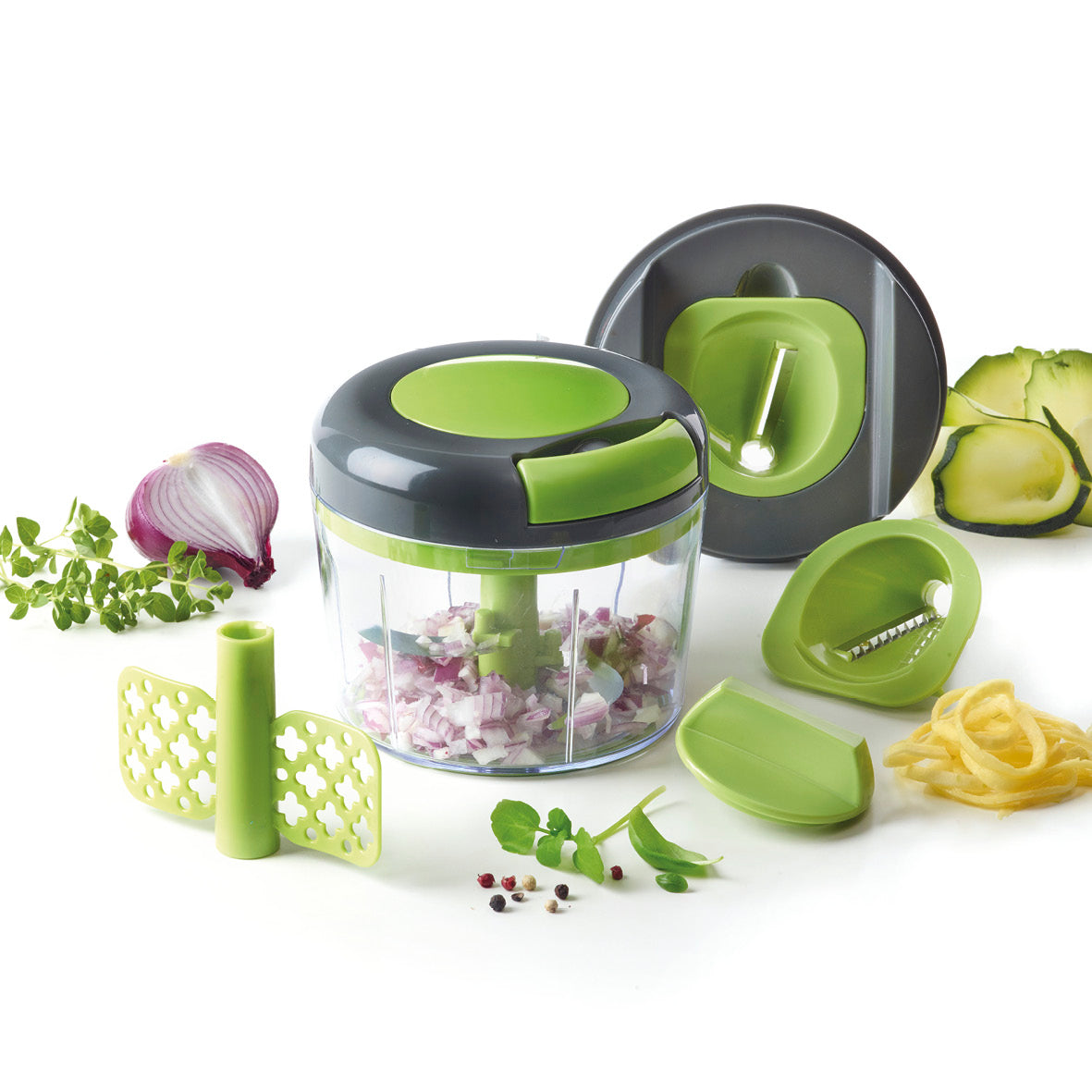 Manual mincer - Green/grey – Groupe Brandt (Qulinart)